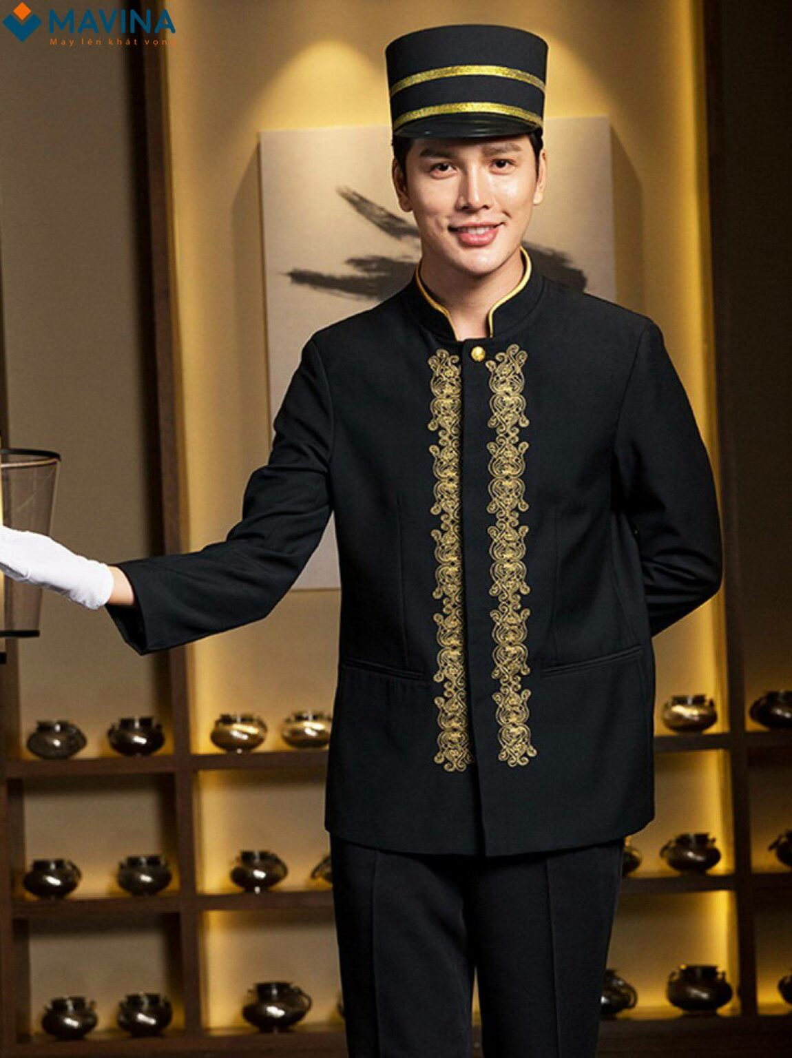 Đồng phục bellman khách sạn BM2203 - Đồng phục công sở Mavina